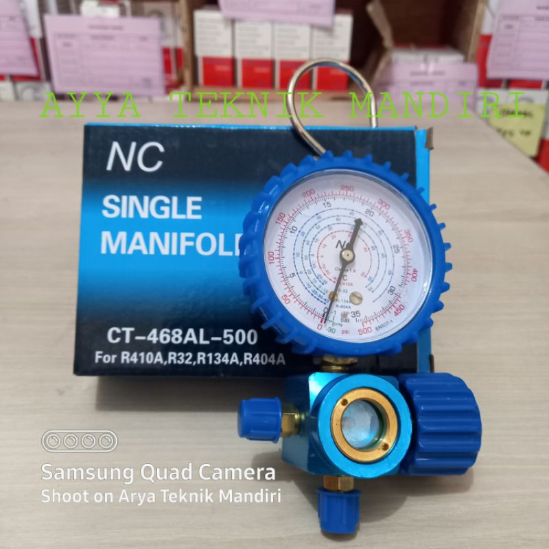 Jual Manifold Ac Single High NC R32 R410 R22 R134A 500psi | Shopee Indonesia