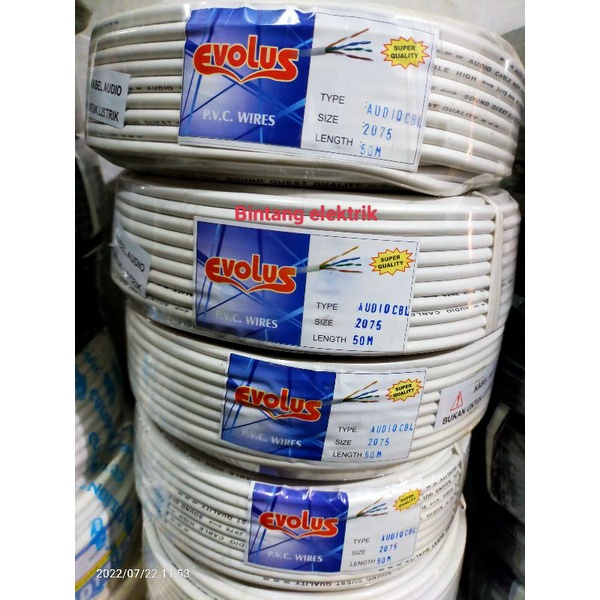 Jual kabel listrik/audio serabut HYO 2x0,75mm evolus 50 meter | Shopee Indonesia
