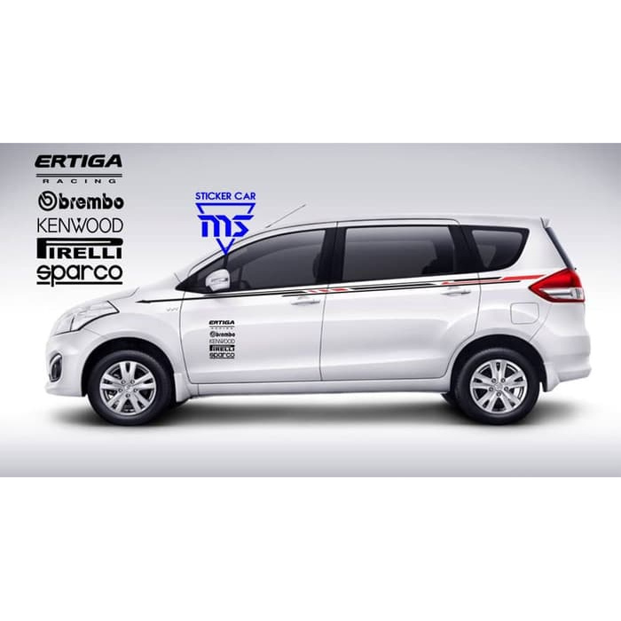 Jual sticker stiker mobil suzuki ertiga side body sponsorship custom ...