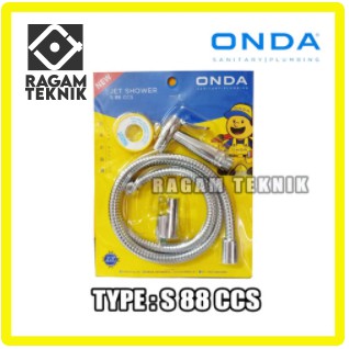 Jual Jet Shower Onda S 88 CCS Set Lengkap Hose Bidet Cebok Semprotan ...
