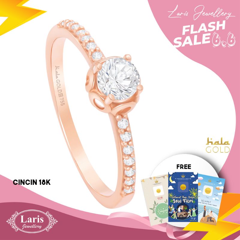 Jual Cincin Hala Gold Kasih Collection (18k) | Shopee Indonesia
