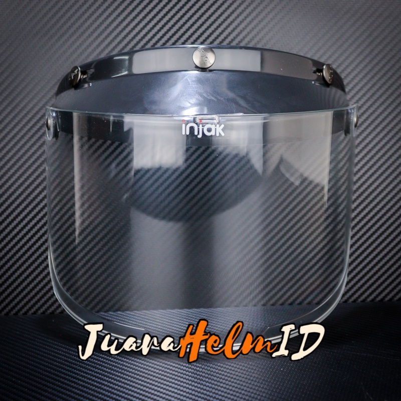 Jual KACA HELM INJAK RETRO / SMOKE / VISOR MODEL PET LURUS NC | Shopee ...