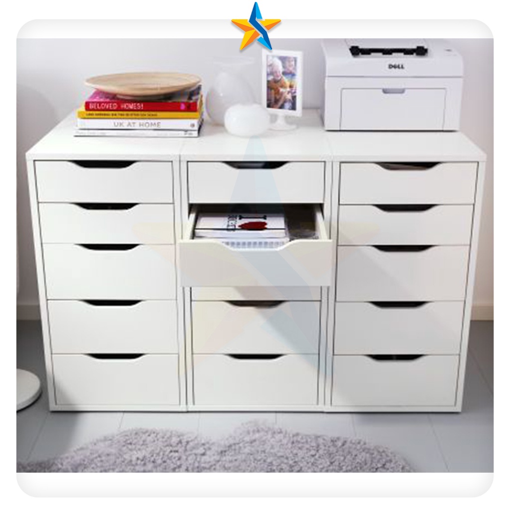 Jual Kabinet Laci / Rak Laci / Lemari Kabinet / ALEX Unit laci, putih ...