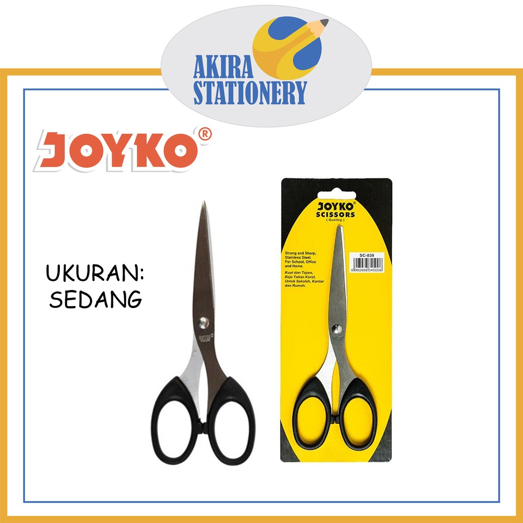 Jual Gunting JOYKO Sedang S 838 C/ Scissors Long SC-838 / Pemotong ...