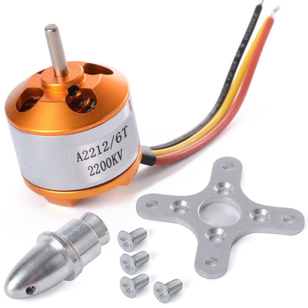 Jual A2212 Brushless Outrunner Motor 2200Kv for Quadcopter Airplane ...