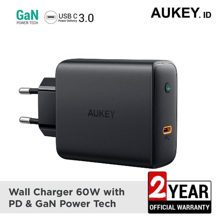 Jual Aukey Charger 60W PD with GaN Power Tech - 500395 | Shopee Indonesia