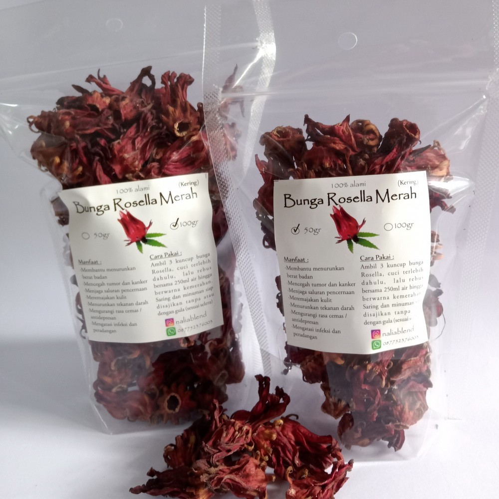 Jual TEH - BUNGA ROSELLA KERING | Shopee Indonesia