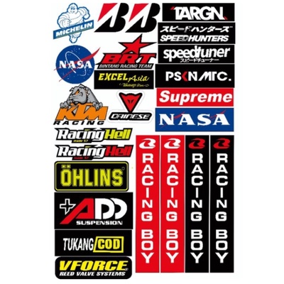 Jual Sticker Racing / Sticker Motor / Sticker Sponsor Racing Race 5 ...