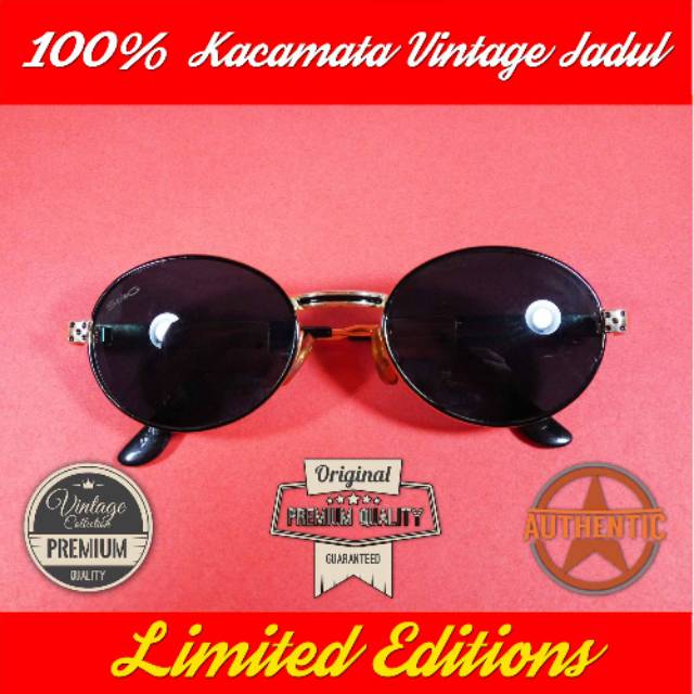 Jual Kacamata Hitam Sunglasses Vintage Jadul Antik Original BULAT STING ...