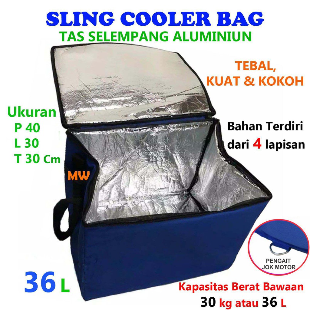 Jual 36L Dr.Fresh Foldable Cooler Portable Food Insulated Cool Sling ...