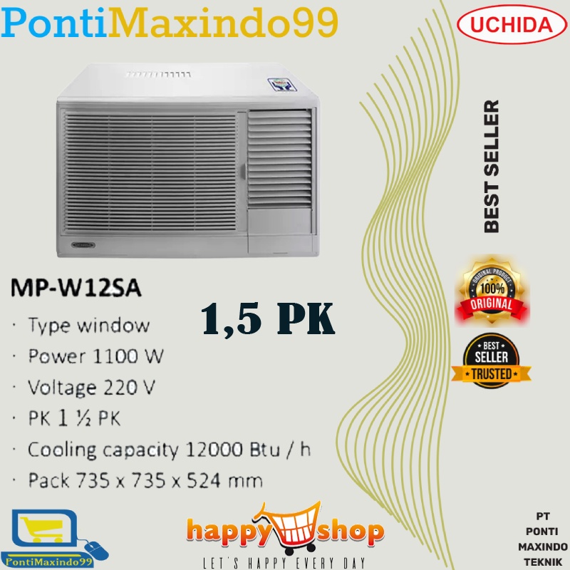 Jual AC WINDOW UCHIDA 1,5 PK MP-W12SA | Shopee Indonesia