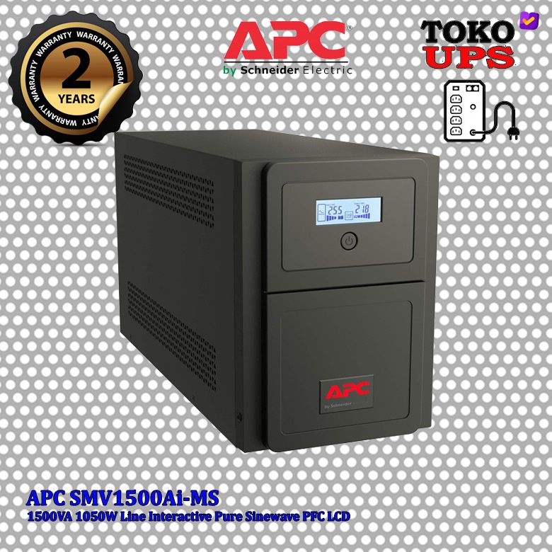 Jual UPS APC SMV1500 SMV1500AI-MS 1500VA 1050W AVR Sinewave PFC LCD | Shopee Indonesia