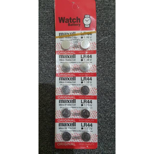 Jual Baterai batrai kancing kecil maxell LR44 AG13 L1154F 1,5V harga satuan | Shopee Indonesia