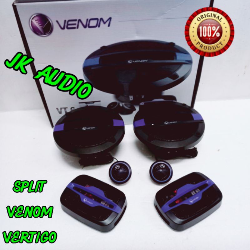Jual Speaker Split 2 way Venom Vertigo VT6 New Speaker Componen Audio ...
