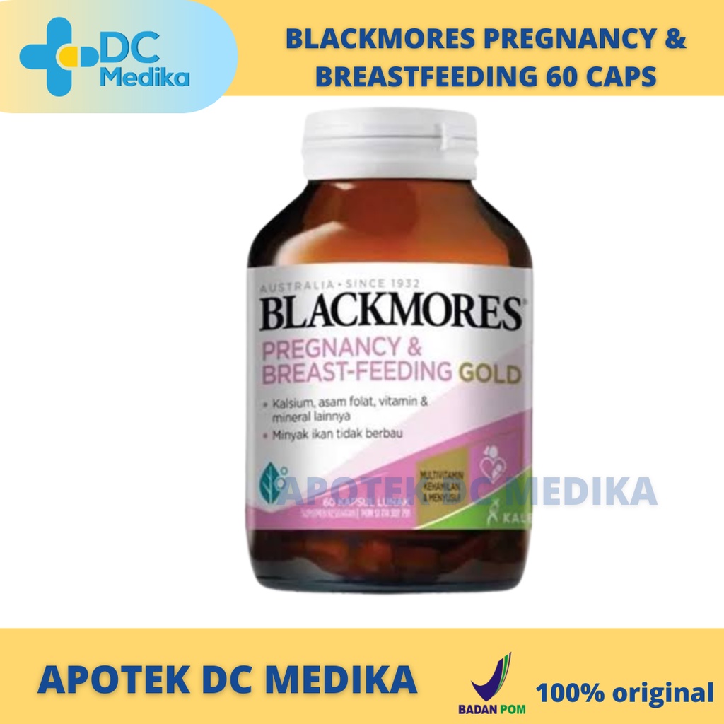 Jual BLACKMORES PREGNANCY AND BREAST-FEEDING GOLD/ 60 Tab / Vitamin ...