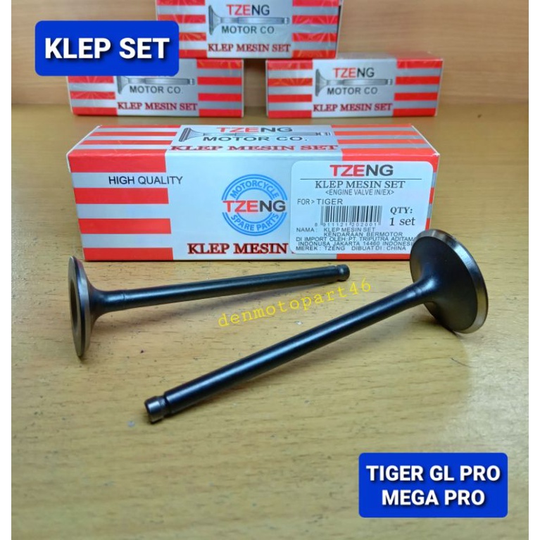 Jual Payung Klep Set TIGER GL PRO MEGA PRO Tzeng high Quality | Shopee Indonesia