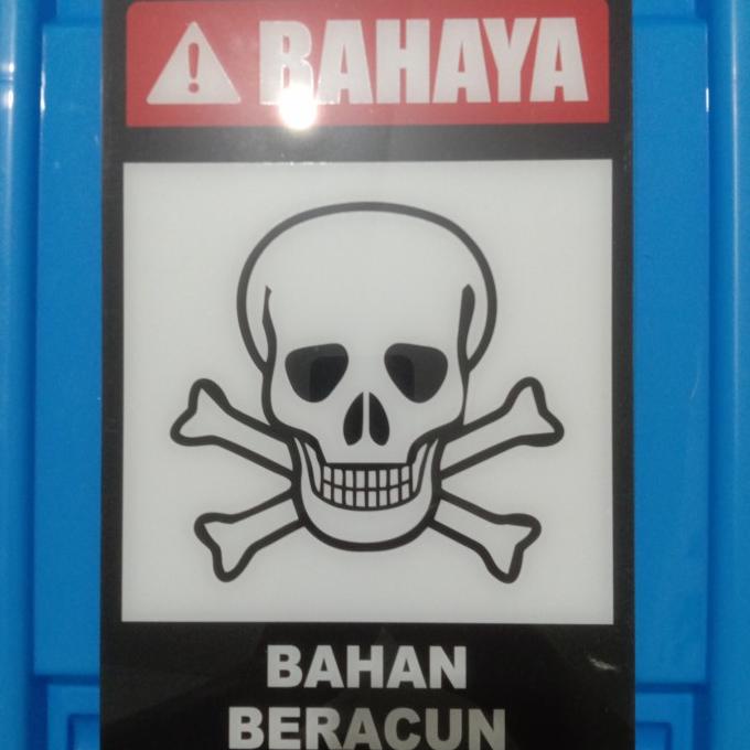 Jual SIGN PLAT ALUMUNIUM BAHAYA BERACUN UKURAN 20X30CM | Shopee Indonesia
