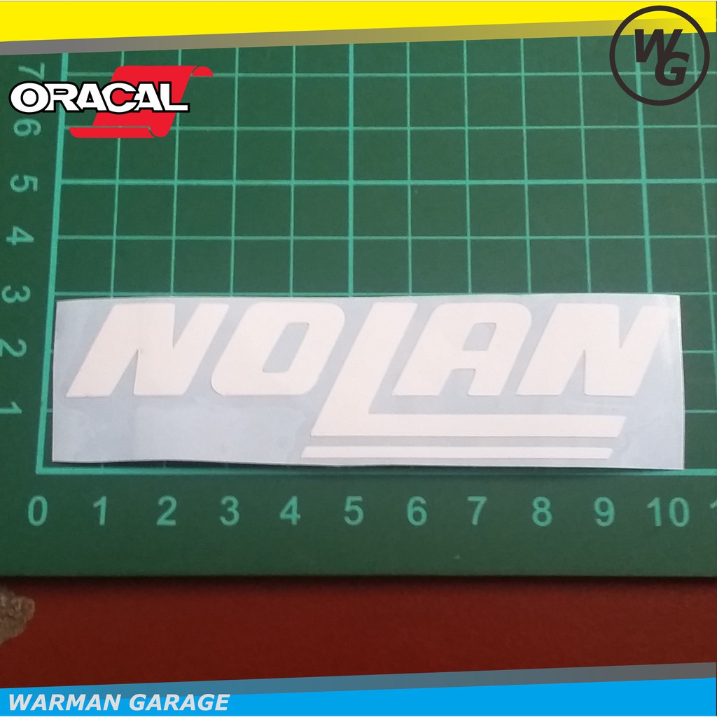 Jual Cutting Sticker Nolan Helmet satu warna | Shopee Indonesia