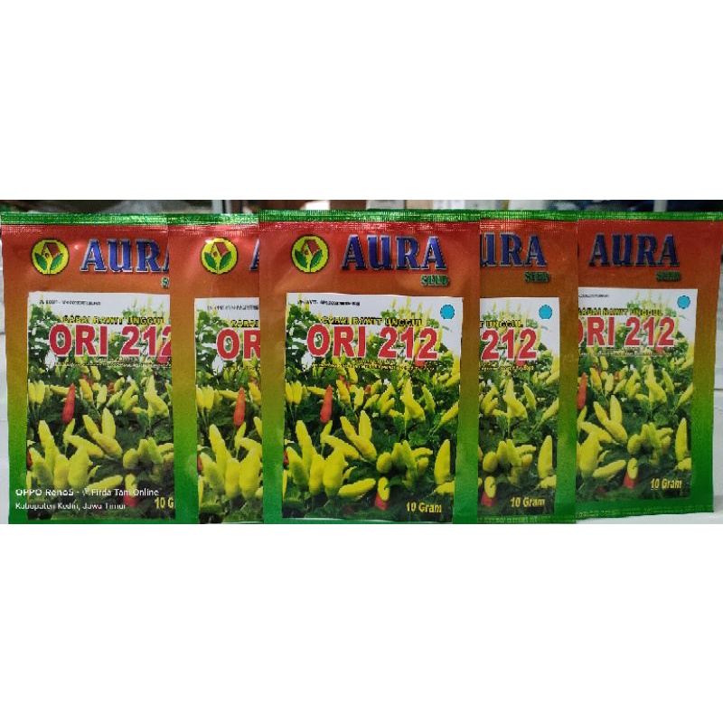 Jual Cabe Rawit Ori 212 Kemasan 10gr Original Pabrik Aura Seed | Shopee ...