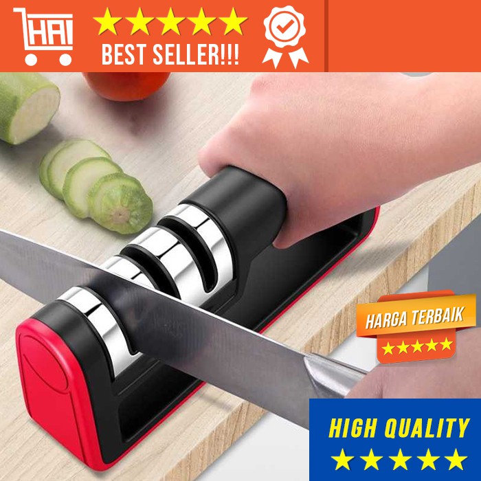 Jual ALAT PENGASAH PISAU GUNTING KNIFE SHARPENER ASAH MEMPERTAJAM PISAU ...