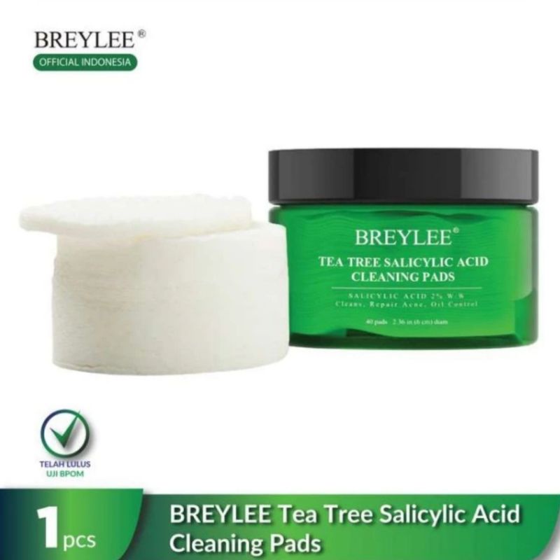 Jual Breylee Tea Tree Salicylic Acid Cleaning Pads (40 Pads) | Shopee ...
