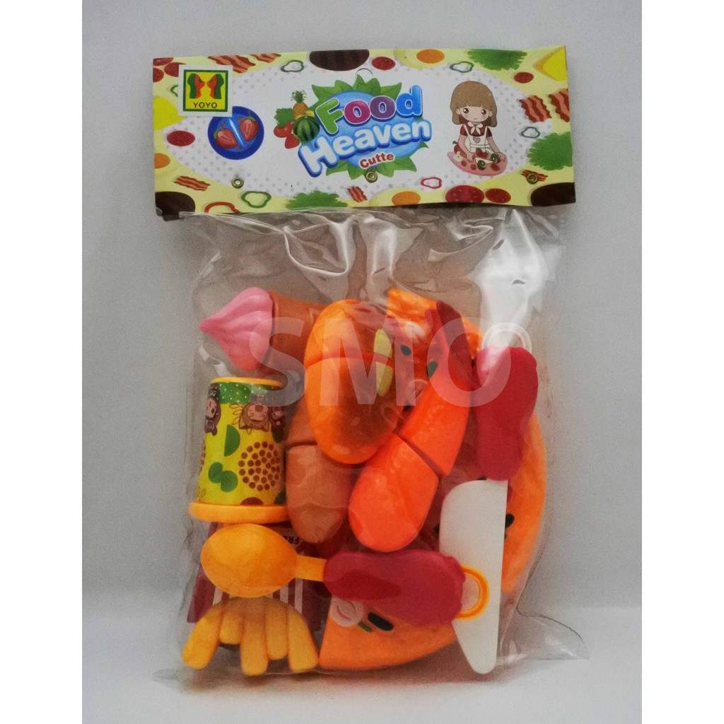 Jual Mainan Edukasi / Edukatif Anak - Food Heaven Roti Potong Kue Ice ...