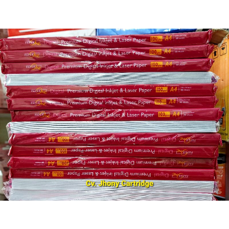 Jual Kertas print Hvs Paper One A4 100gr 100 gr gsm (isi 100 Lembar ...