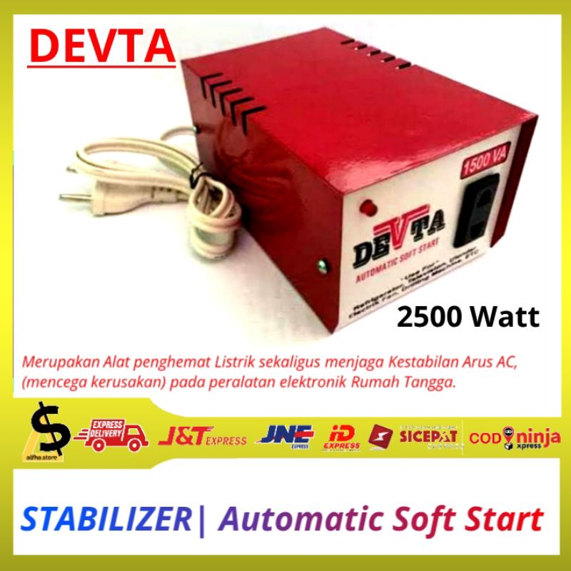 Jual [STABILIZER] Automatic Soft Start Devta 2500 Watt| (Penghemat ...