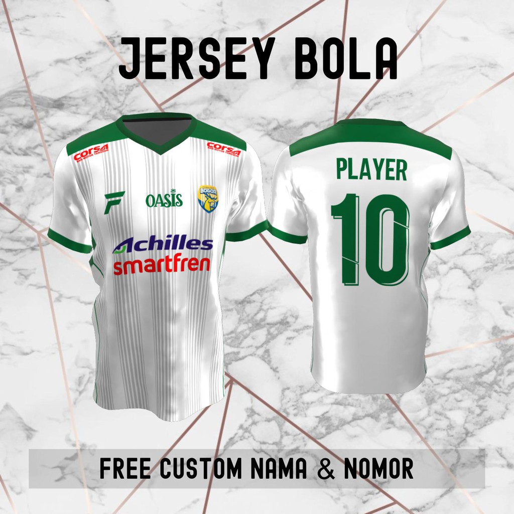 Jual Jersey Bogor FC Klub Bola Baju Kaos Custom Nama dan Nomor Punggung ...