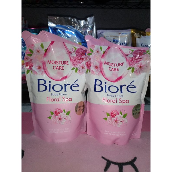Jual Refill Biore Beauty Body Foam Pure Mild,floral spa 450ml | Shopee Indonesia