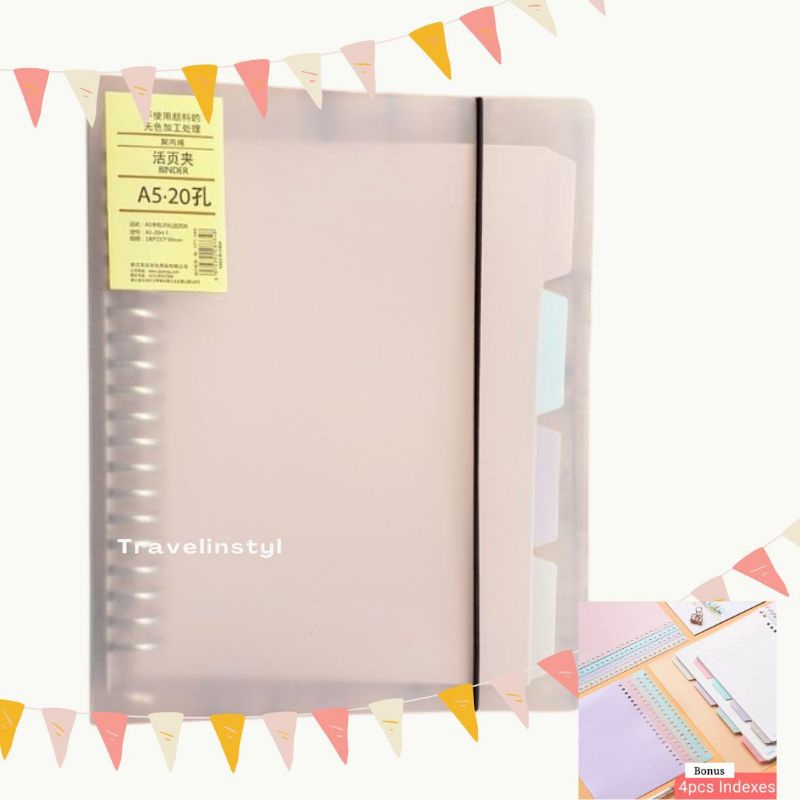 Jual Binder Transparan Polos Wengu A5 Binder Note | Shopee Indonesia