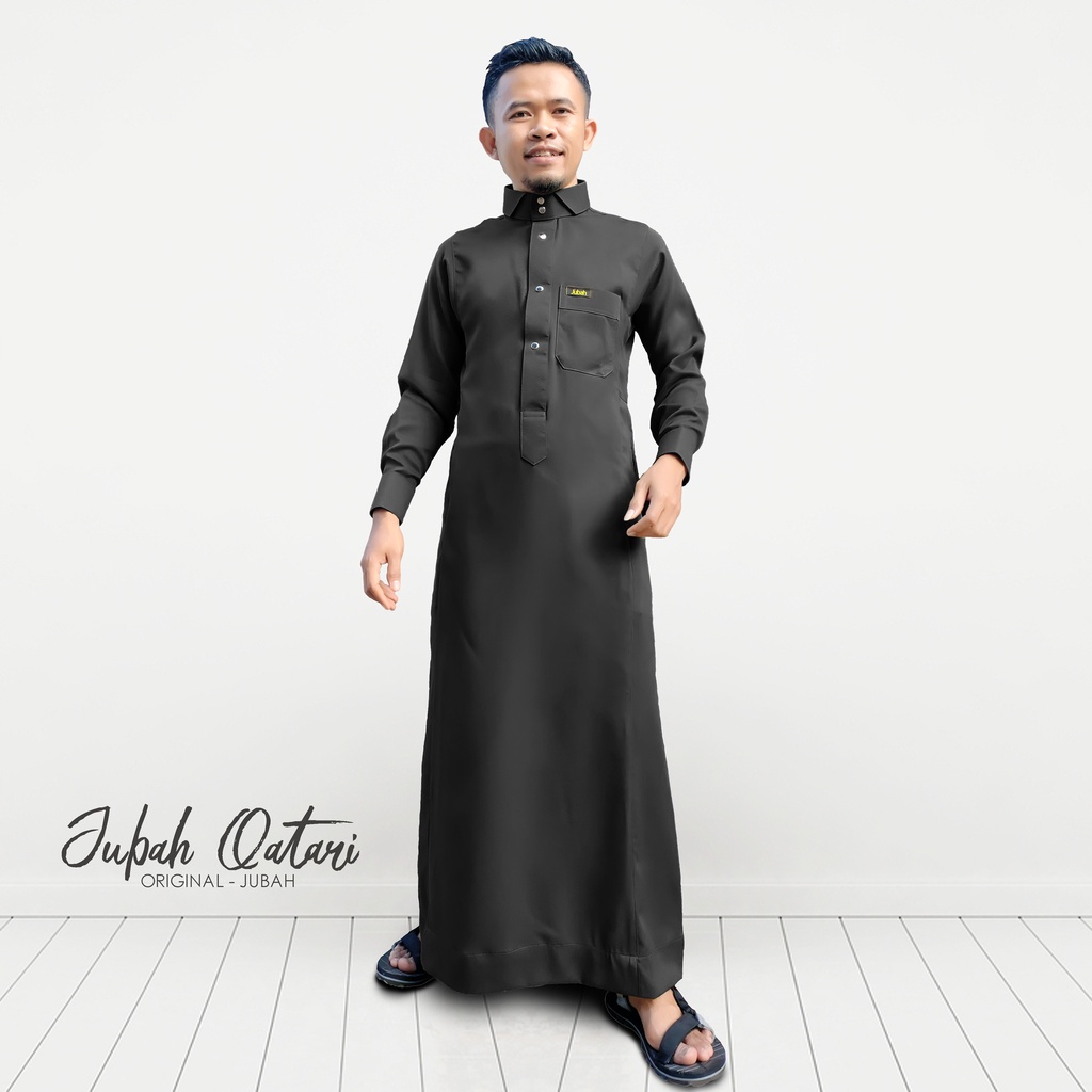Jual DeJubah - Jubah Slim Fit Model QATARI Manset Lengan Panjang ...