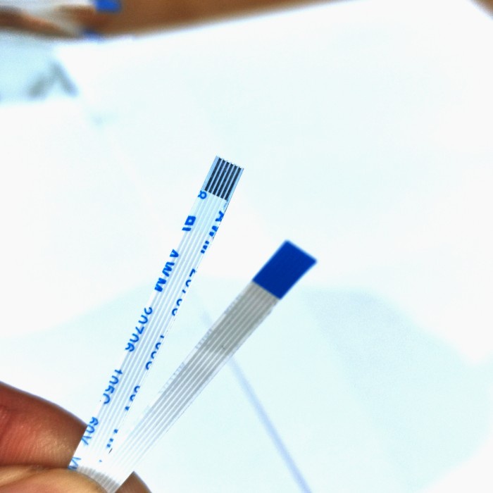 Jual kabel flexible fpc ffc ribbon cable 6pin 6 enam pin Dua Arah ...
