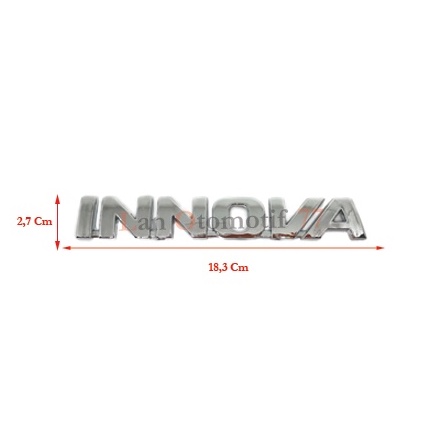 Jual Emblem Logo Mobil Tulisan Innova Reborn Bagasi (2016-2022 ...