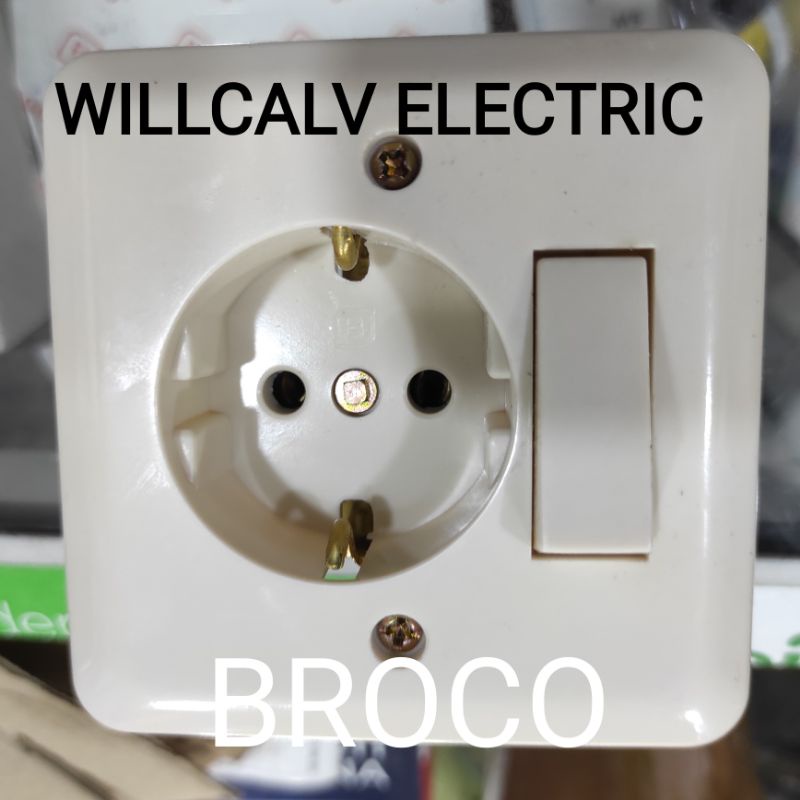 Jual STOP KONTAK ARDE + SAKLAR ENGKEL IB/INBOW BROCO 525161 / SAKLAR ...