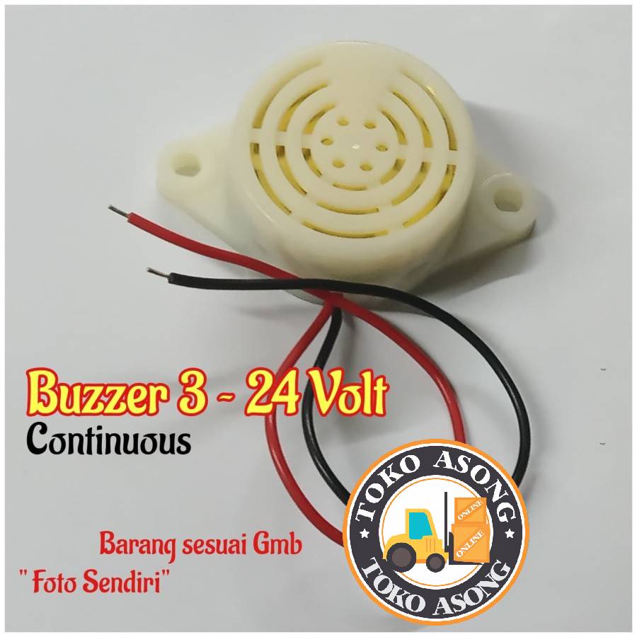 Jual buzzer 3 - 24 Volt Buser 12 v continue | Shopee Indonesia