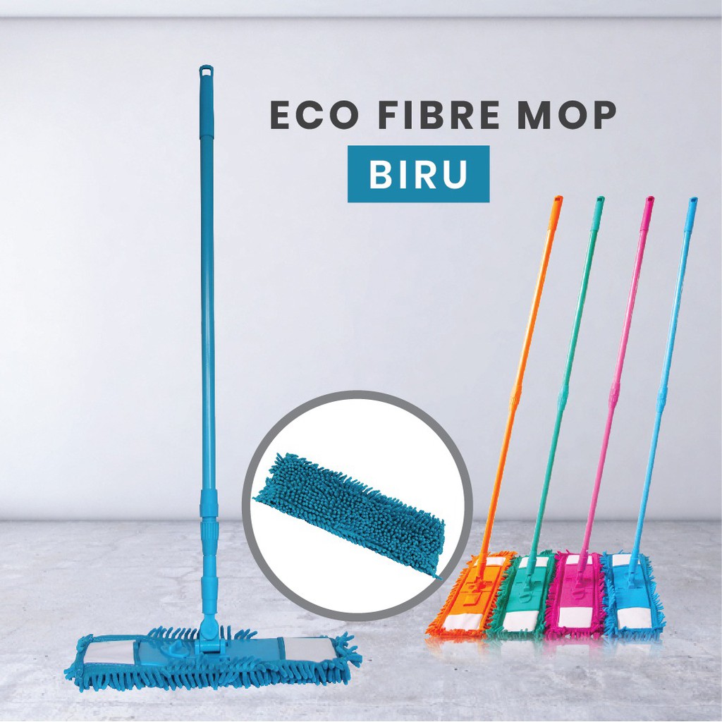 Jual Eco fibre mop alat sapu pel lantai praktis otomatis asli garansi | Shopee Indonesia