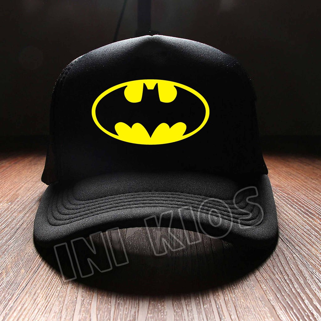 Jual KEREN!!! Topi TRUCKER HITAM BATMAN SUPERHERO Distro Pria Wanita ...