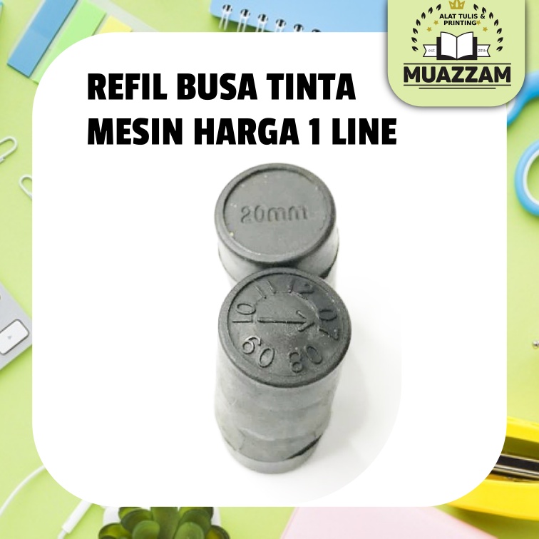Jual Tinta Ink Roller 20mm 1 Line Isi Ulang Refill Mesin Label Price ...