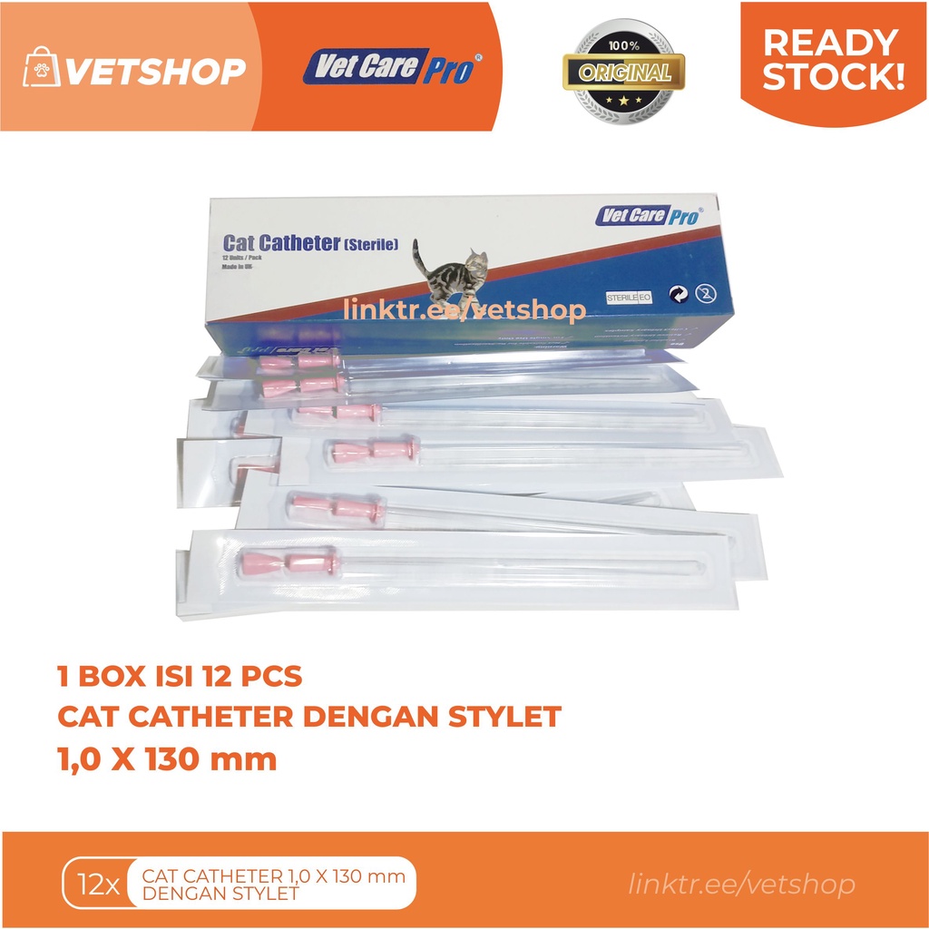 Jual Cat catheter / Kateter kucing dengan stylet - 12 pcs | Shopee ...