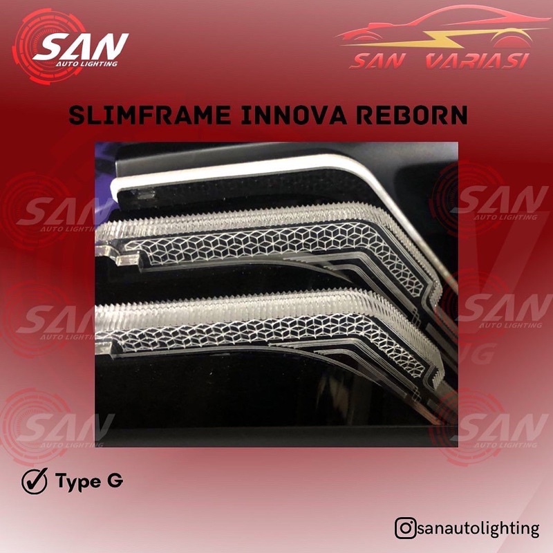 Jual READY SLIM FRAME LAZY EYE 3D INNOVA REBORN TYPE G - SAN VARIASI ...