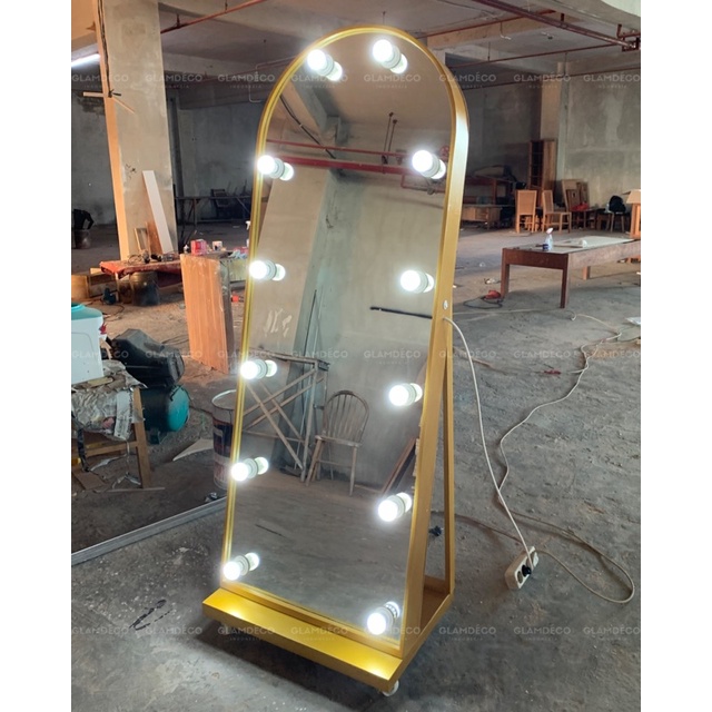 Jual Vanity mirror lampu full body cermin review 180*70 | Shopee Indonesia