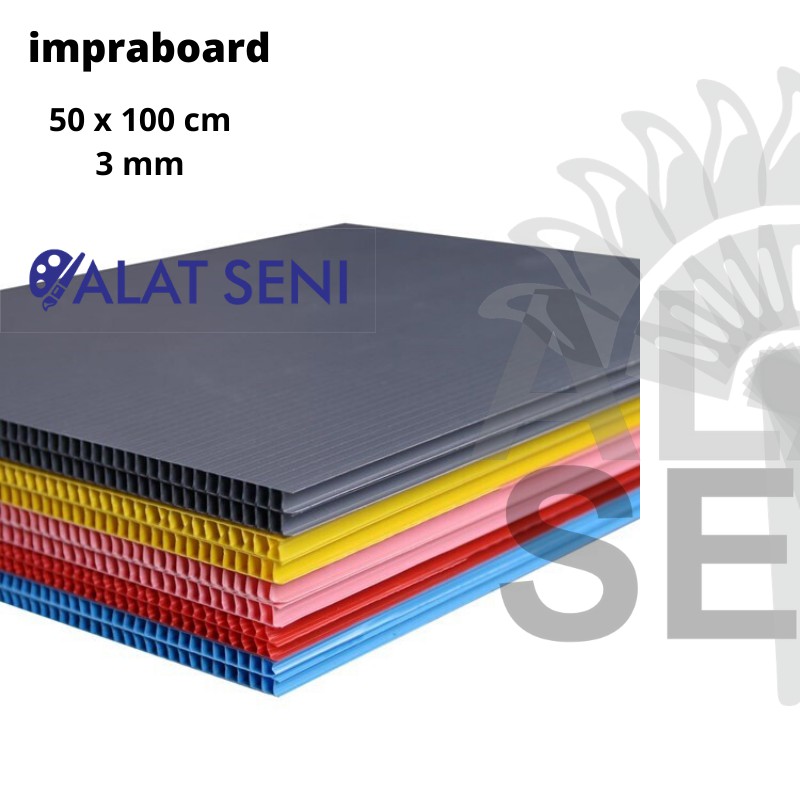 Jual Impraboard Warna / Infraboard /impra board / PP Flute Board 50 x ...