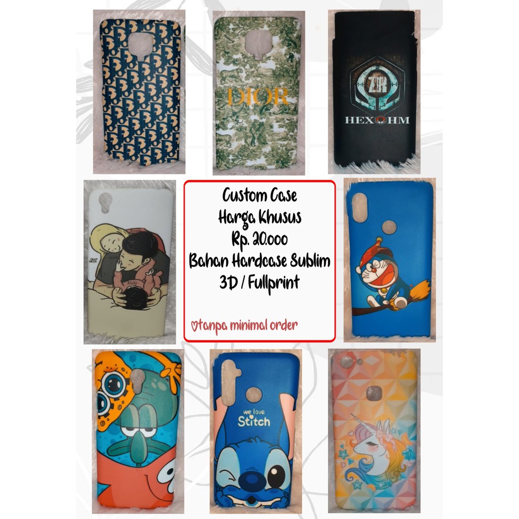 Jual cetak custom bahan hardcase 3D | Shopee Indonesia