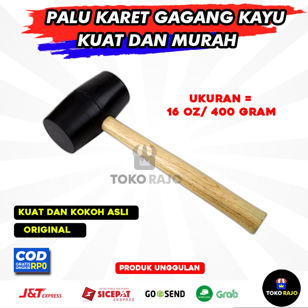 Jual Palu Karet Keramik tegel lantai Rubber nylon Coated Hammer Kecil ...