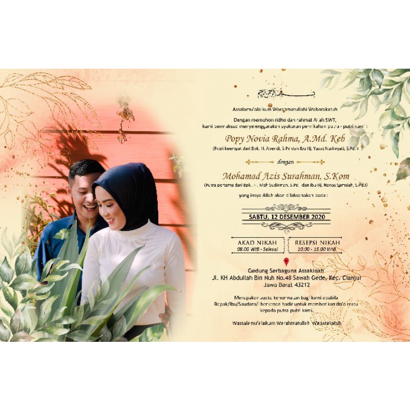 Jual Undangan Digital JPG Foto Rustic Landscape | Shopee Indonesia