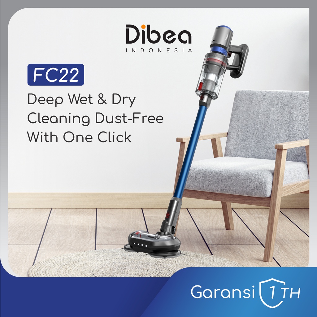 Jual DIBEA FC22 Handheld Cordless Vacuum Cleaner Double Hepa Filter ...