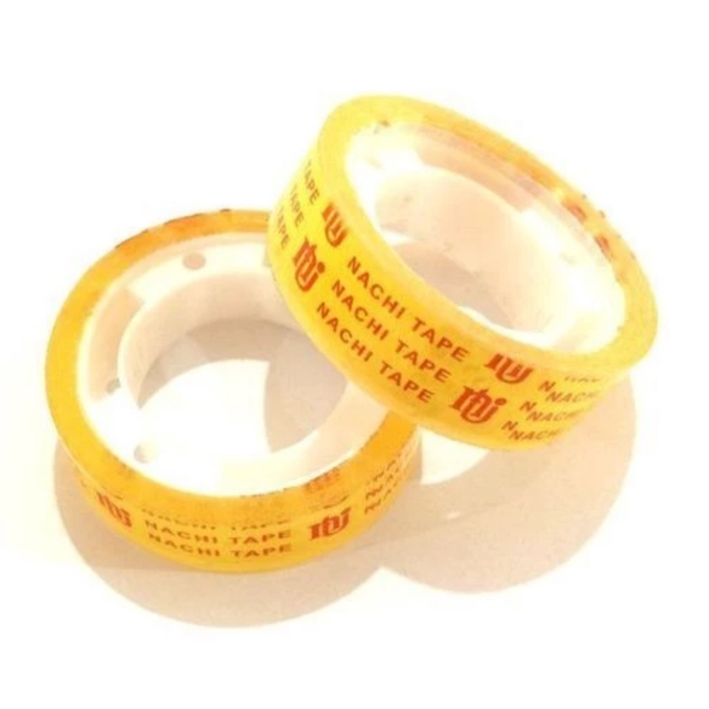 Jual HD Selotip Isolasi Bening 1/2x10 Yard / Isolasi Selotip Nachi ...