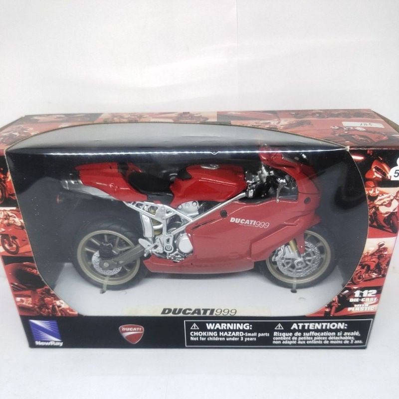 Jual diecast miniatur motor Ducati 999 1:12 sport bahan besi | Shopee ...