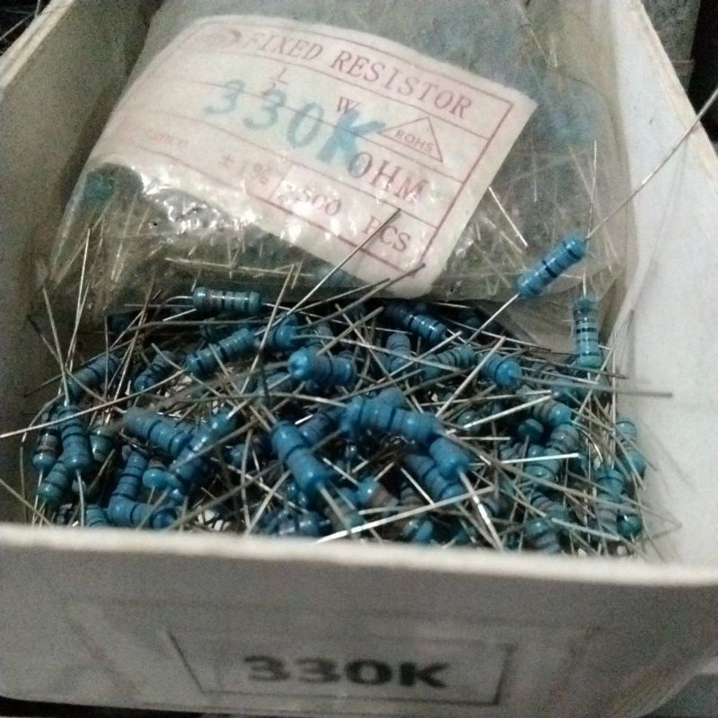Jual RESISTOR 330K 1/2 WAT ( 1000 DAPAT 10 PCS ) | Shopee Indonesia